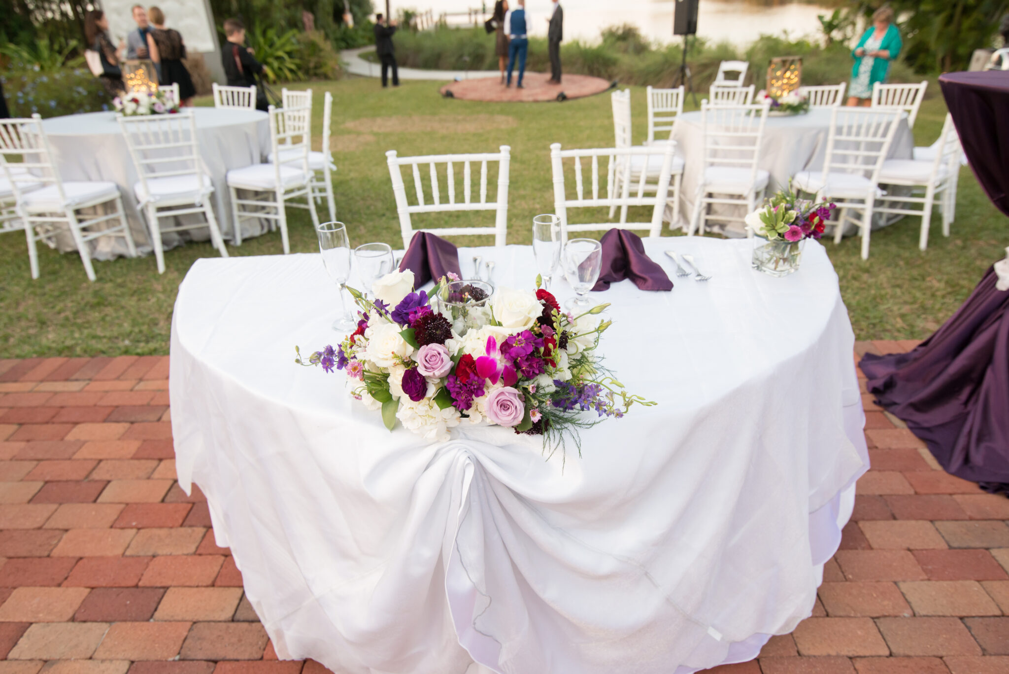 Capen House: Chris & Kristin's Classic Purple & White Wedding - Anna ...